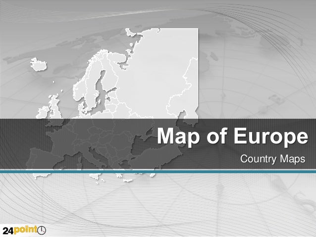 Download PowerPoint map of Europe Template - Editable Presentation