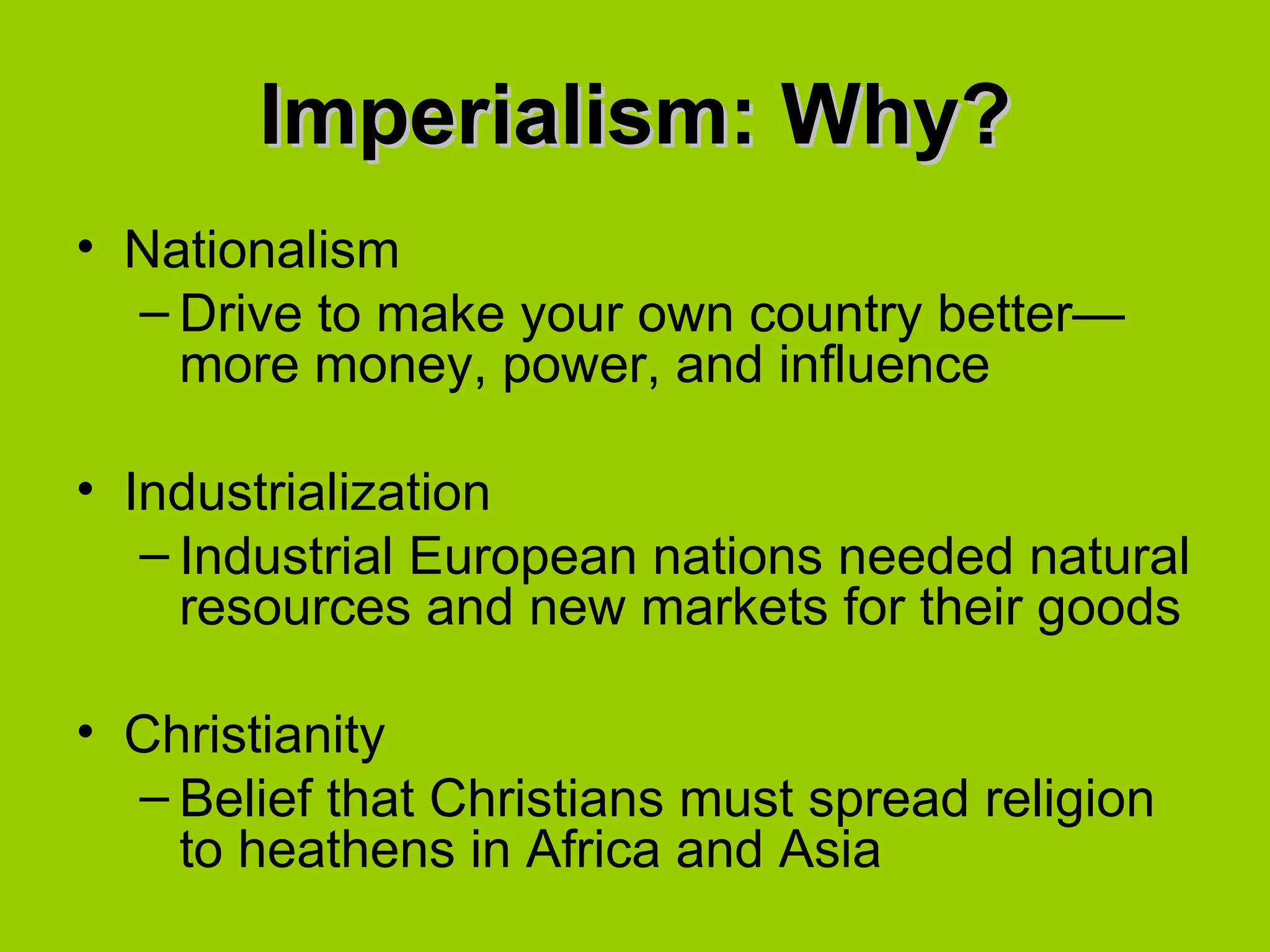 Europe Imperialism | PPT