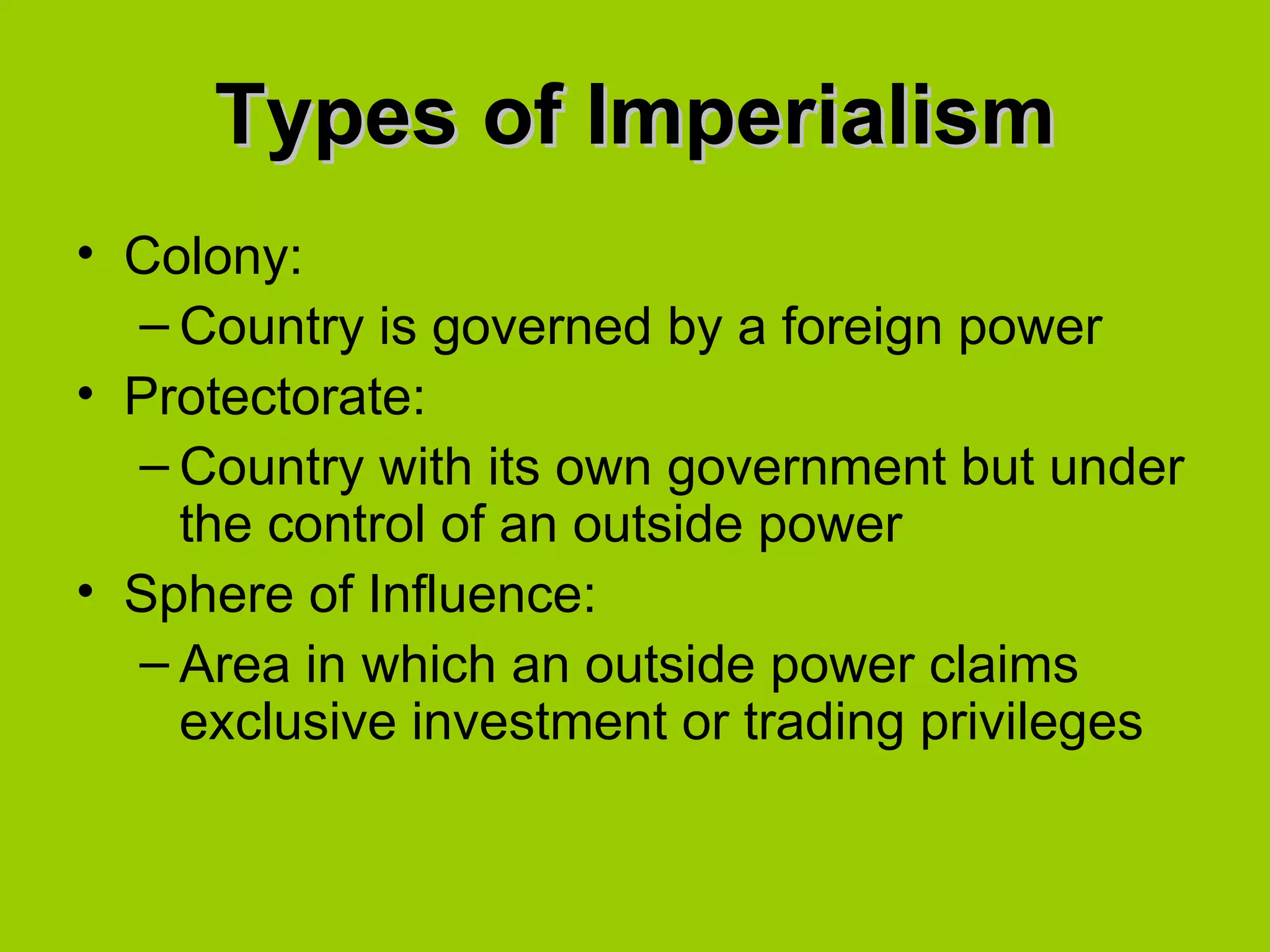 Europe Imperialism | PPT
