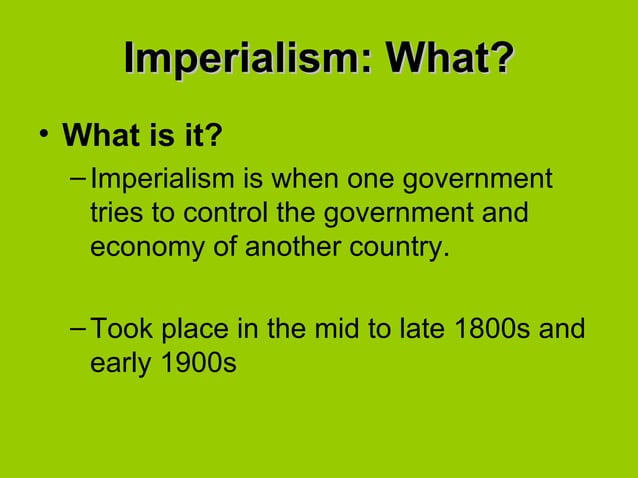 Europe Imperialism | PPT