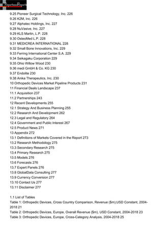 Europe Orthopedic Devices Market Outlook to 2018 - Arthroscopy, Cranio Maxillofacial Fixation ...