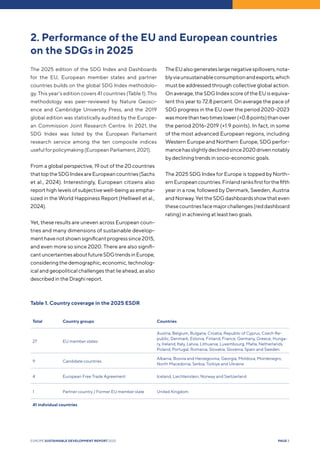 Europe Sustainable Development Report 2025 | PDF