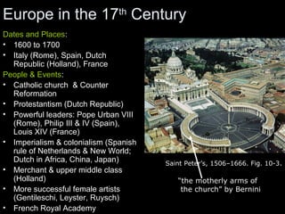Europe, 1600 1700 | PPT