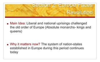 Europe Chapter 24 (Revolutions, Nationalism, Art) | PPT