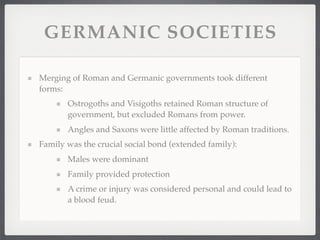 Europe After the Fall of the Western Roman Empire | KEY