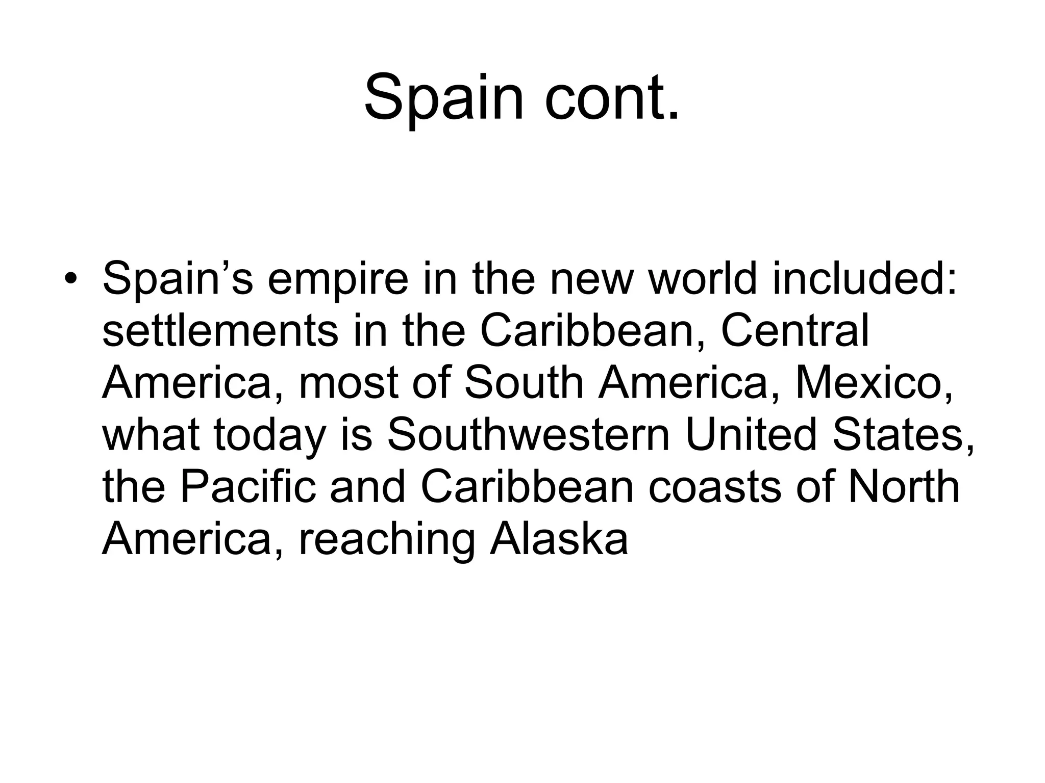 European Colonization Of The Americas Part 2 (Spain) | PPT