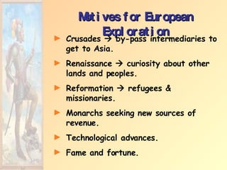 European Exploration And Colonization | PPT