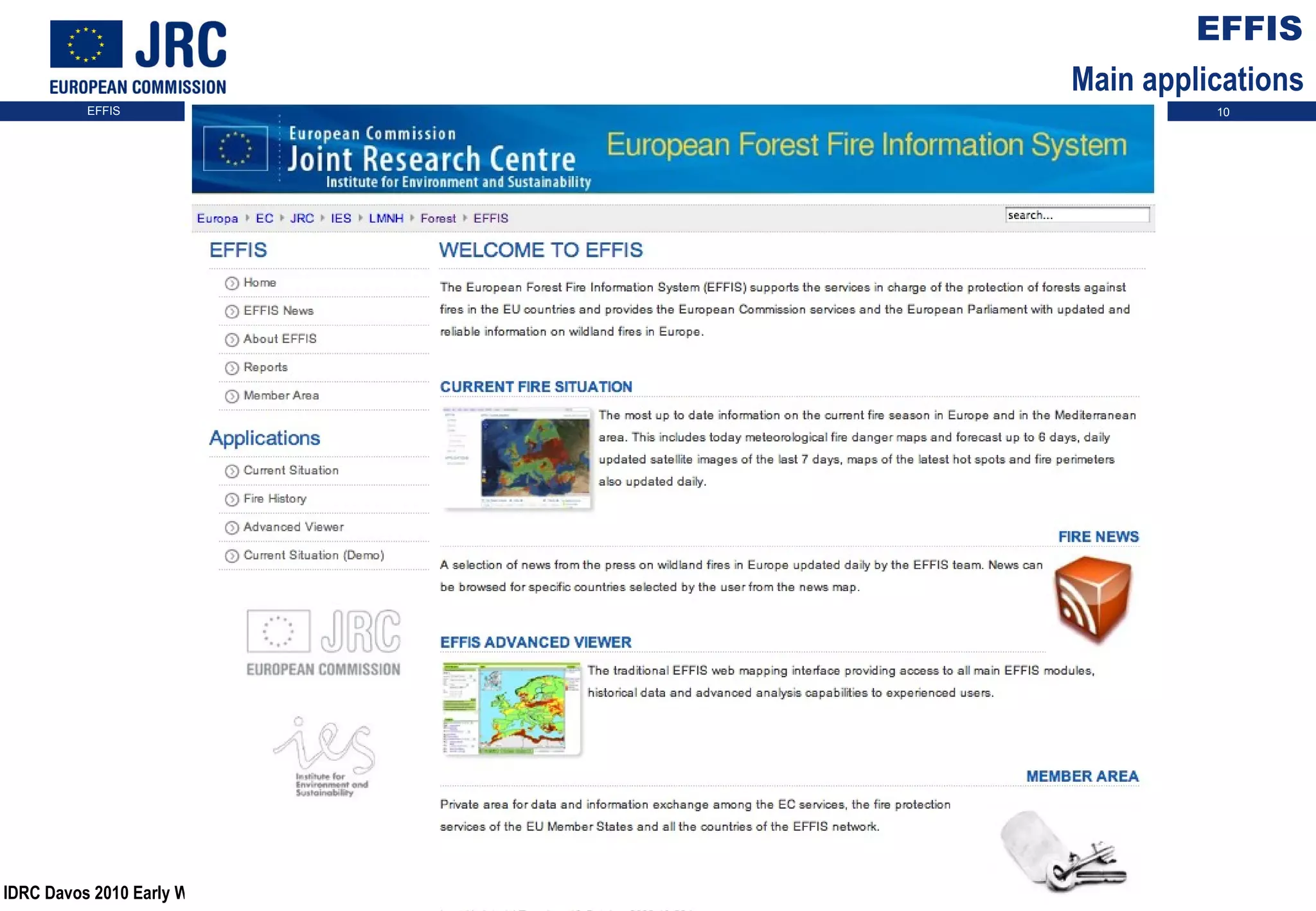 European Forest Fire Information System (EFFIS) | PPT