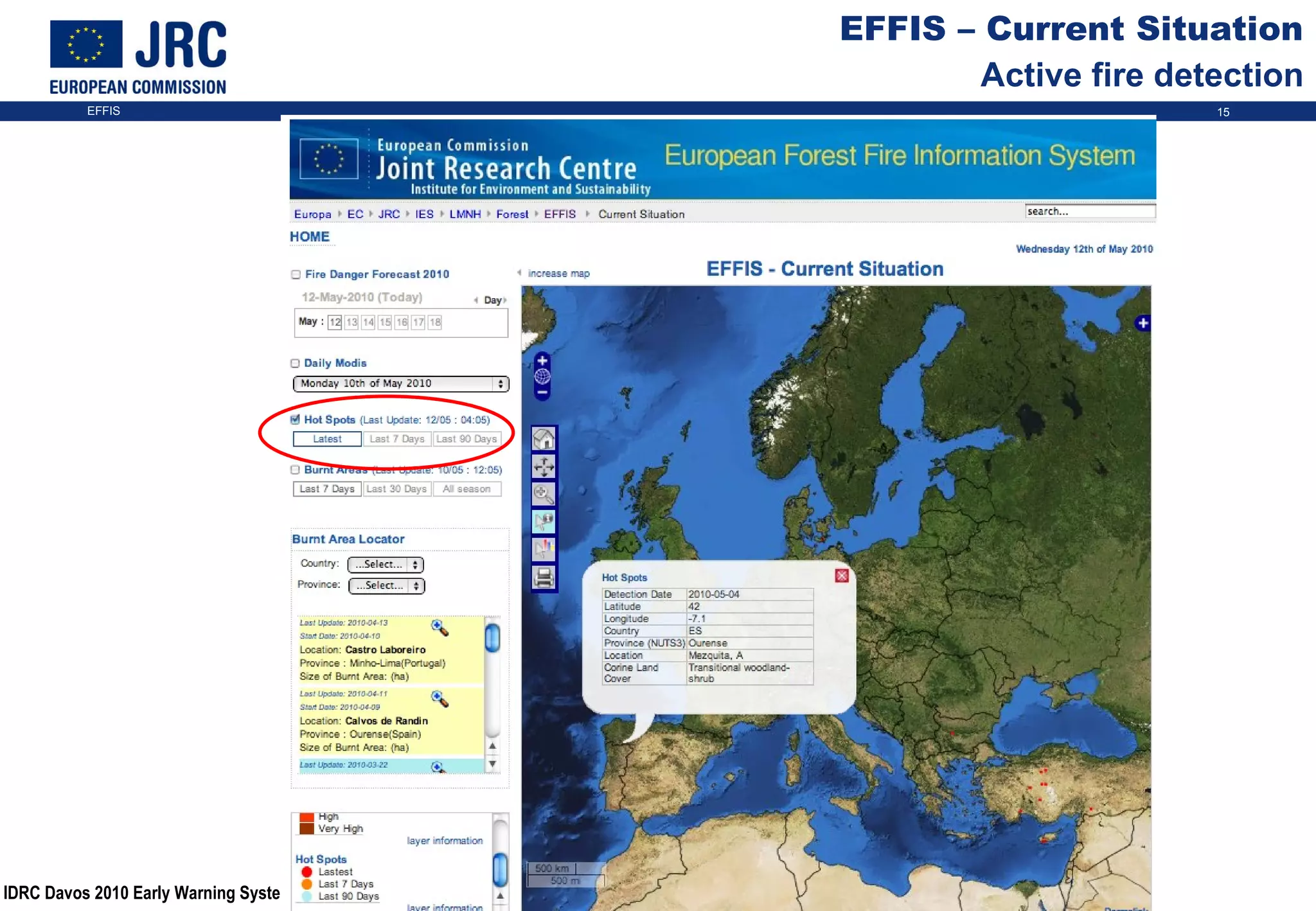 European Forest Fire Information System (EFFIS) | PPT