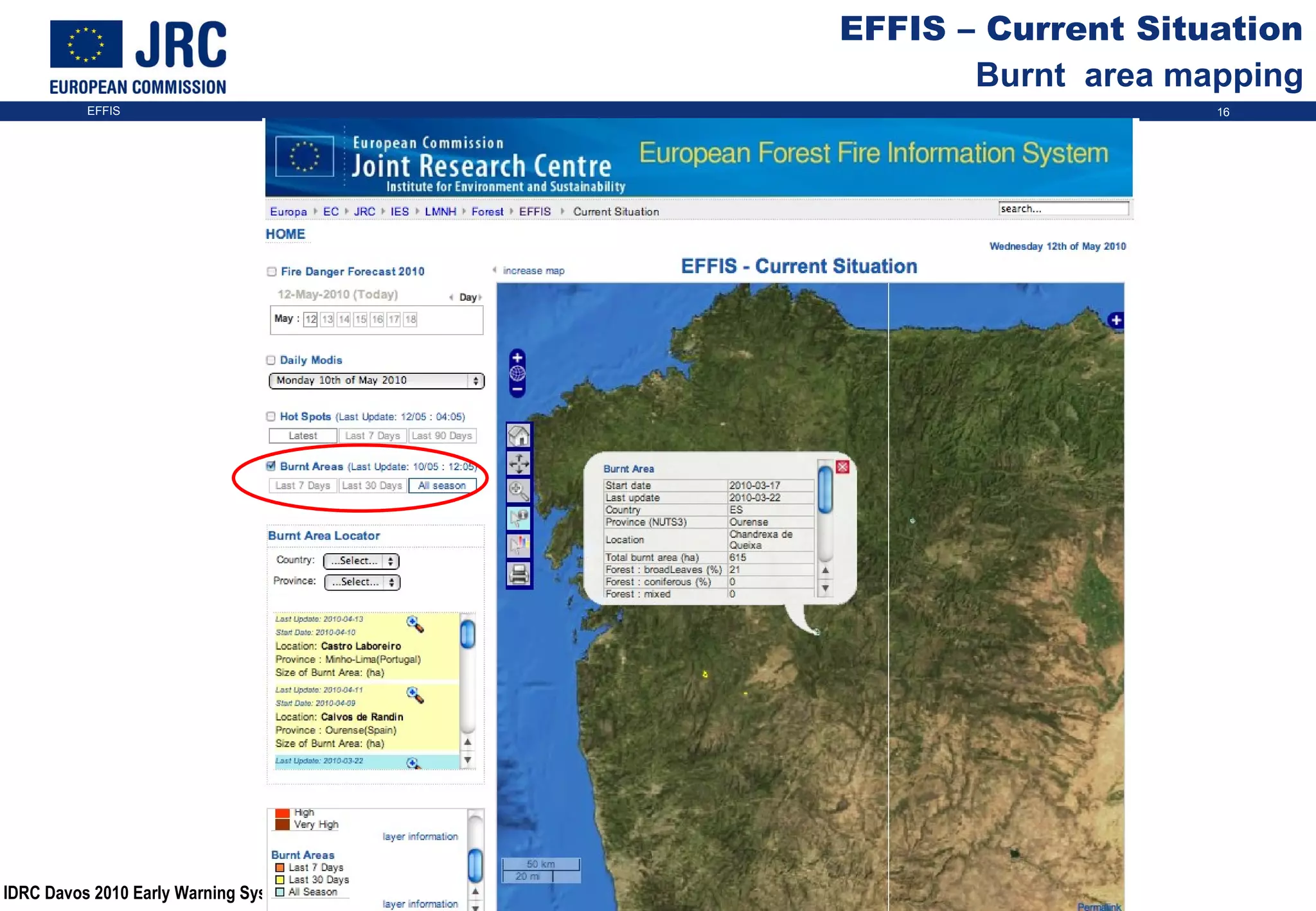 European Forest Fire Information System (EFFIS) | PPT