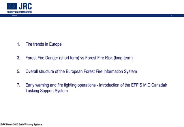 European Forest Fire Information System (EFFIS) | PPT