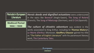 European Literature | PPTX