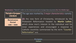 European Literature | PPTX