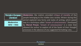 European Literature | PPTX