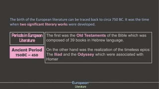 European Literature | PPTX