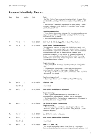EUDT - European urban design theory - spring 2013 | PDF | Europe Travel ...