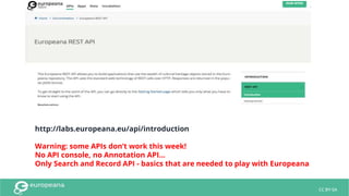 Europeana APIs | PPTX