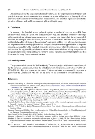 European approaches to ensure good animal welfare emma roe | PDF