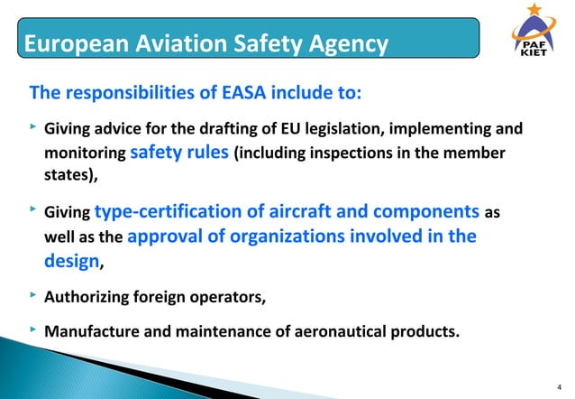 European Aviation Safety Agency (EASA) - EU Regulation 2042/2003 | PPT ...