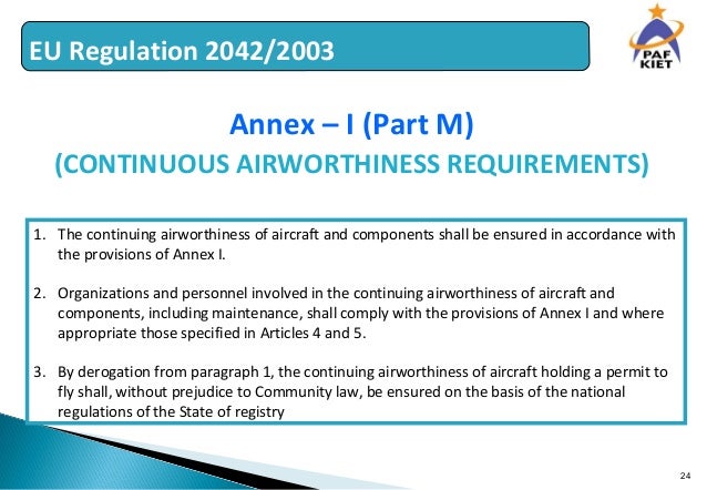 Easa Part M Continuing Airworthiness Training Caai