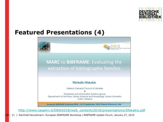 European BIBFRAME Workshop | PDF