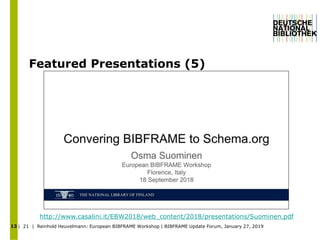 European BIBFRAME Workshop | PDF