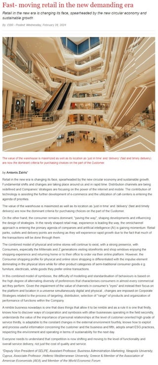 Fast- moving retail in the new demanding era | European Business Review ...