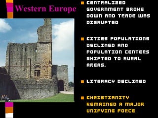 Byzantine Empire & Western Europe 500-1500 | PPT | Christianity ...