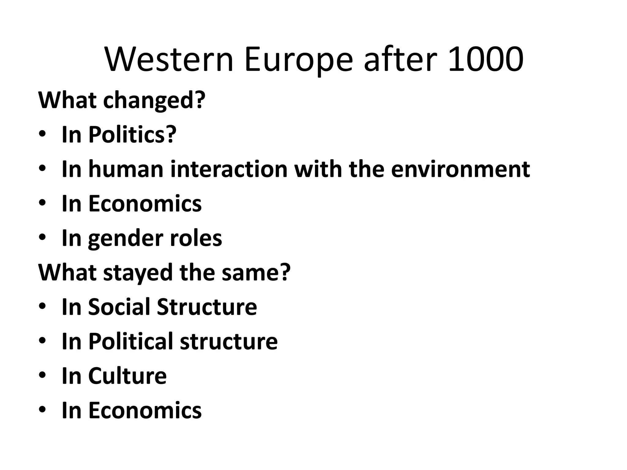 European civilizations test review | PPTX