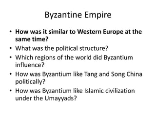 European civilizations test review | PPTX