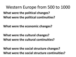 European Civilizations - review ideas and questions | PPTX