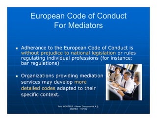 European Code Of Conduct Mediators | PDF