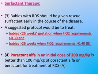 European Consensus Guidelines- RDS in Preterm Newborns | PPTX