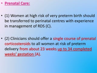 European Consensus Guidelines- RDS in Preterm Newborns | PPTX