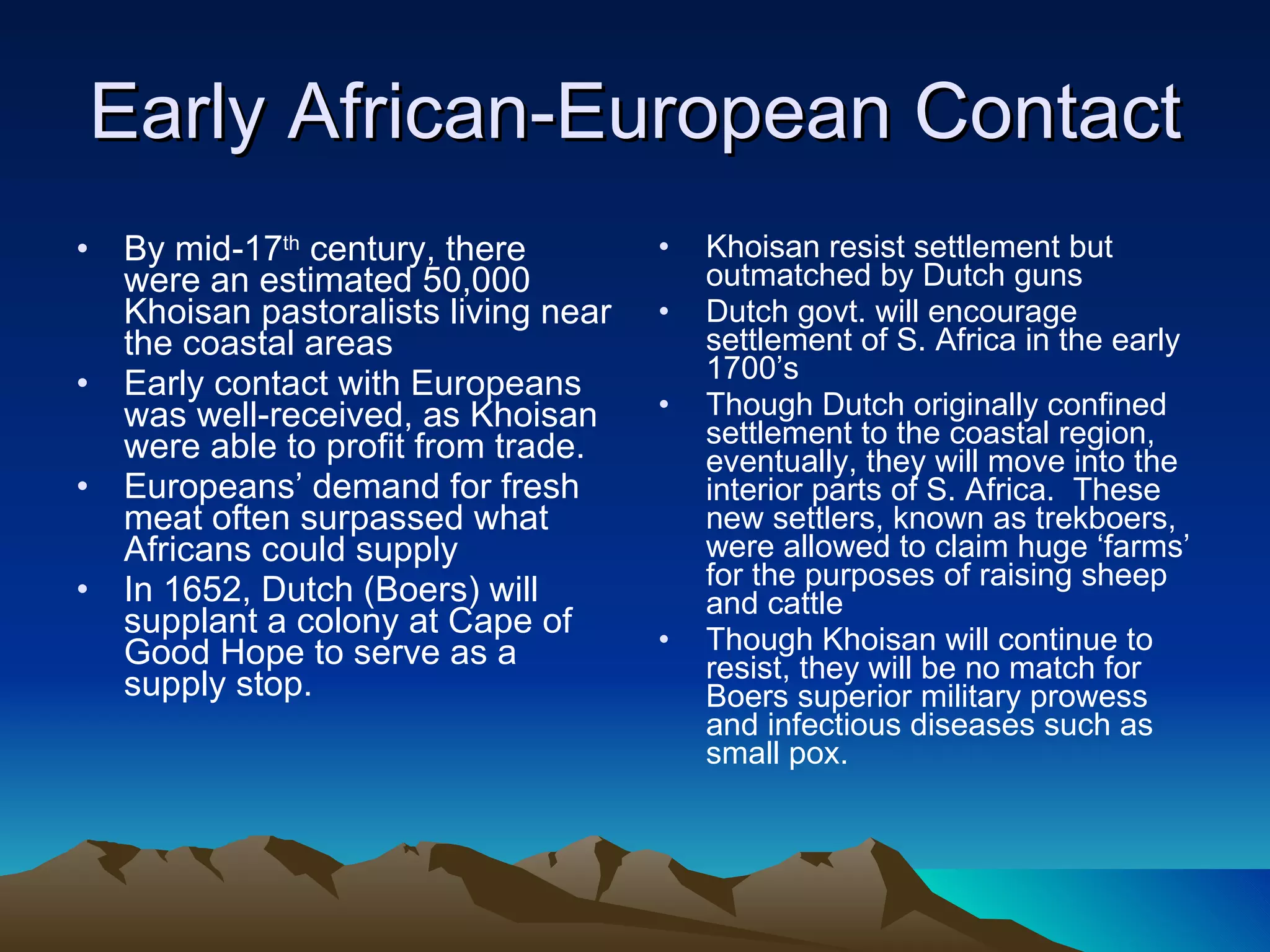 European contact with africa | PPT