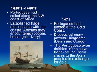 European contact with africa | PPT