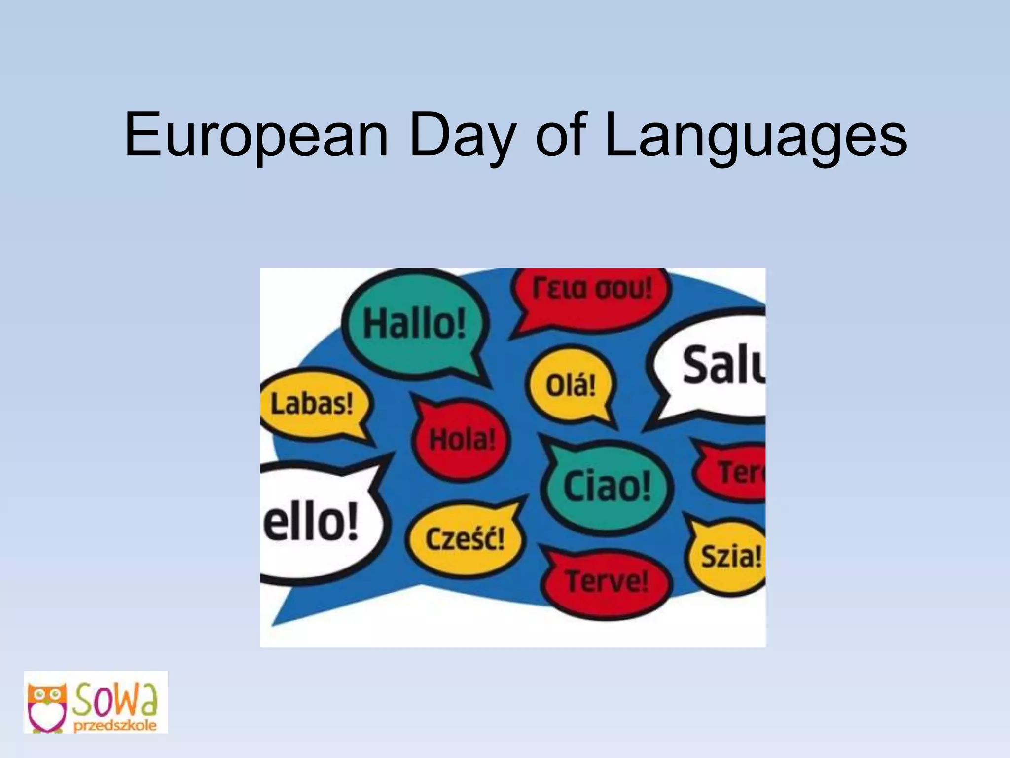 European day of languages | PPTX