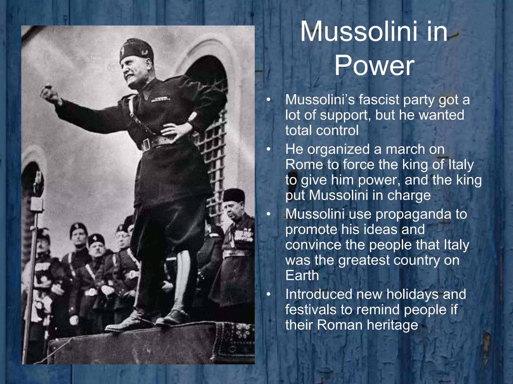 European Dictators: Mussolini, Stalin and Hitler. | PPTX