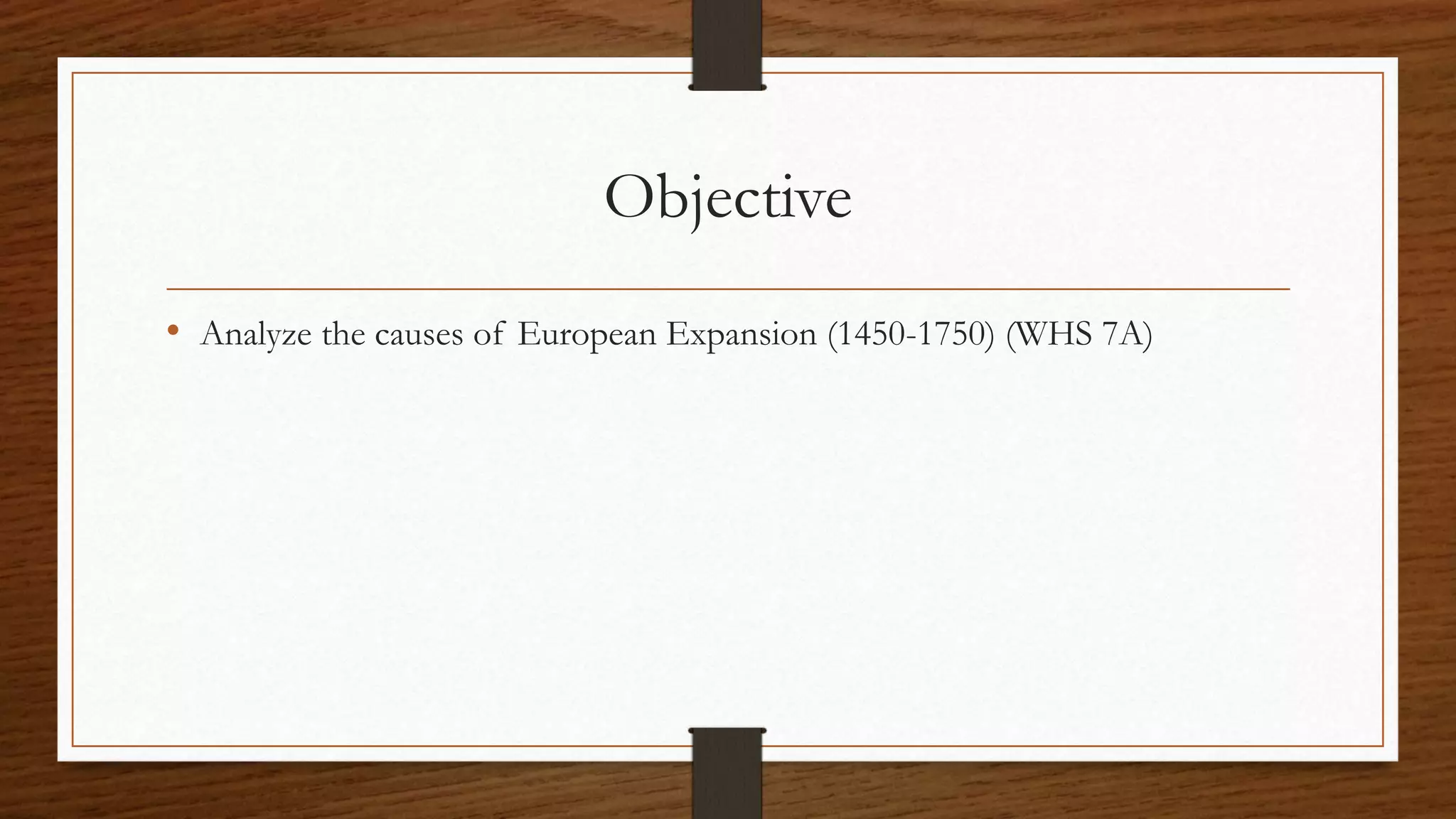 European expansion | PPTX