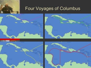 Christopher Columbus Fourth Voyage Map