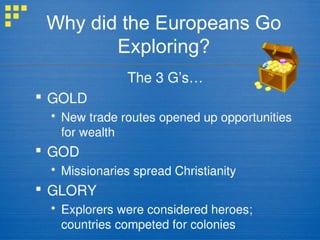 European exploration and colonization | PPT