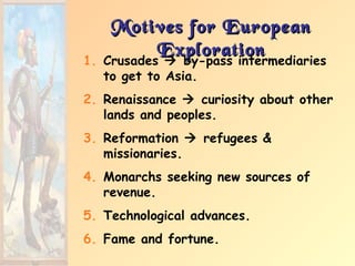 European explorationandcolonization | PPT
