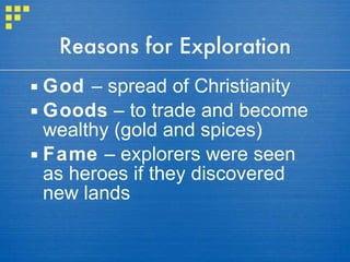 European Exploration And Colonization 09 10 | PPT
