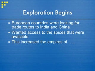 European Exploration And Colonization 09 10 | PPT