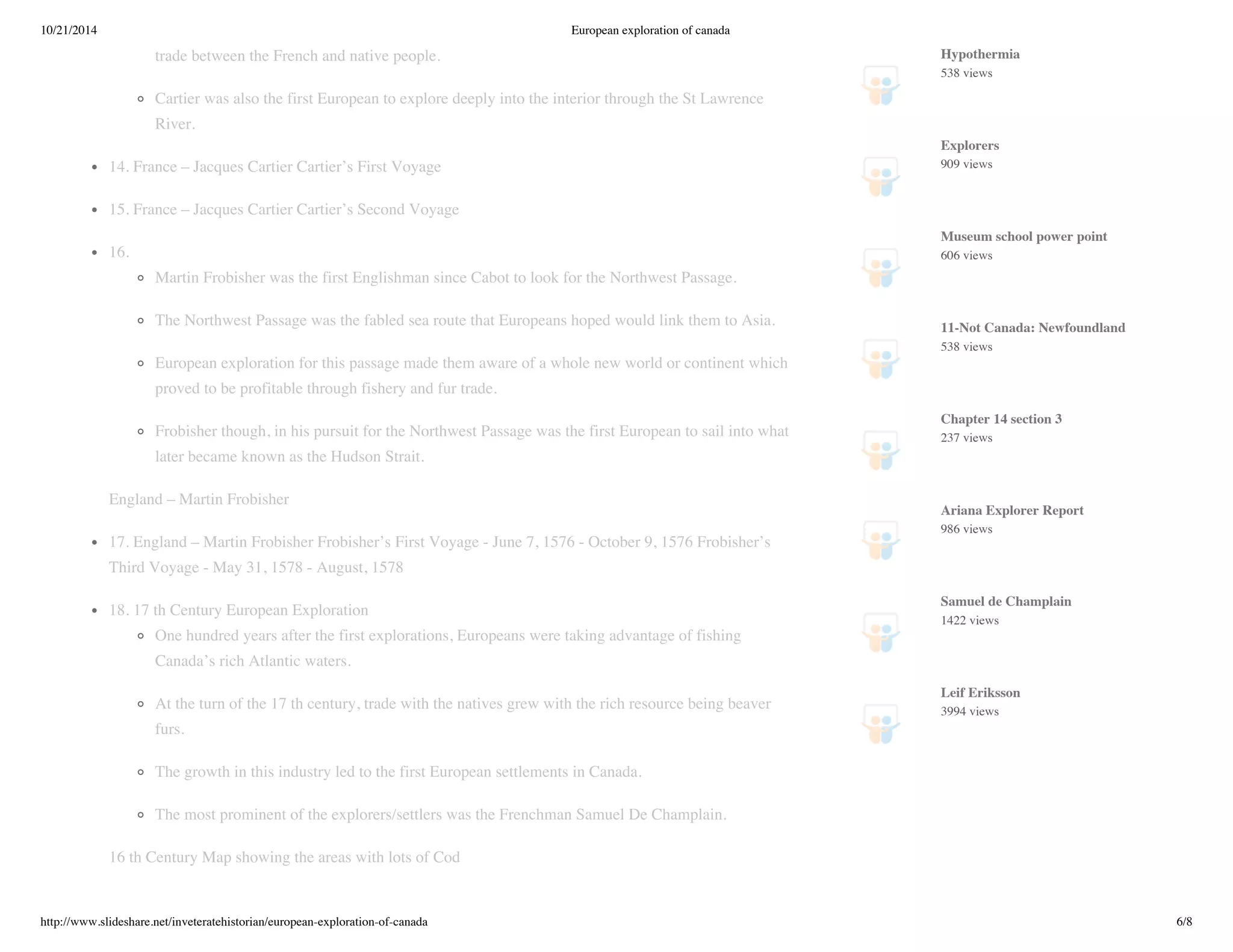 European exploration of canada | PDF