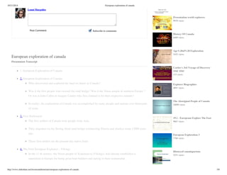 European exploration of canada | PDF