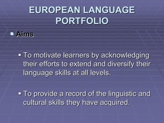 European framework and pel | PPT