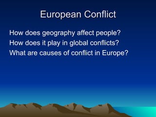 European geography | PPT