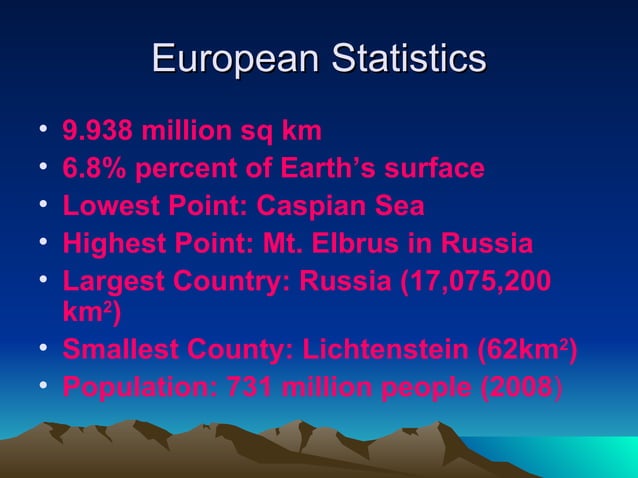 European geography | PPT
