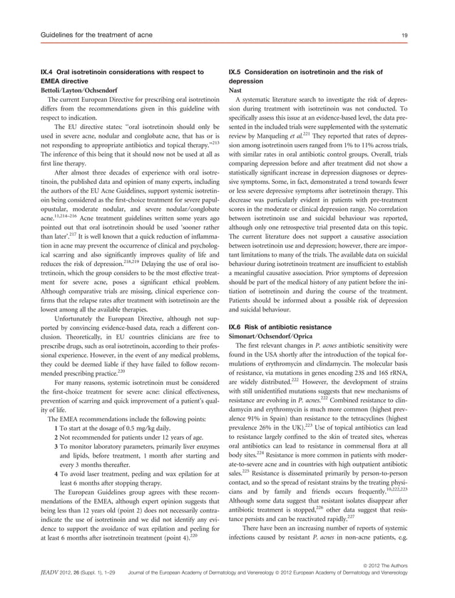 European Evidence-based (S3) Guidelines for the Treatment of Acne | PDF